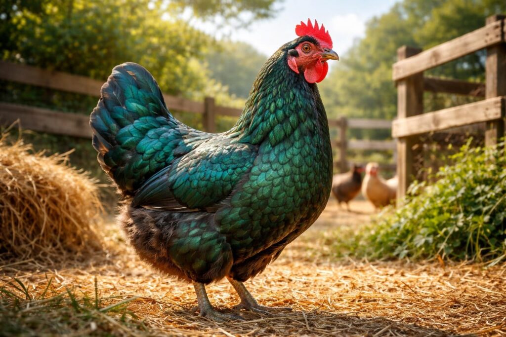 La poule émeraude : un trésor d'élevage à découvrir absolument